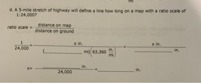 Solved d. A 5-mile stretch of highway will define a line how | Chegg.com