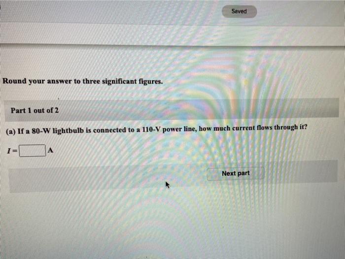 Solved Saved Round your answer to three significant figures. | Chegg.com