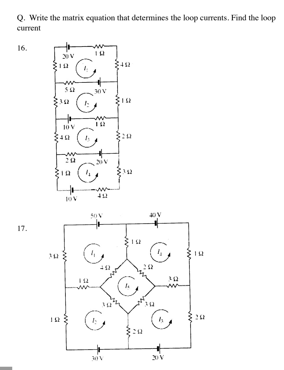 Q. ﻿Write the matrix equation that determines the | Chegg.com