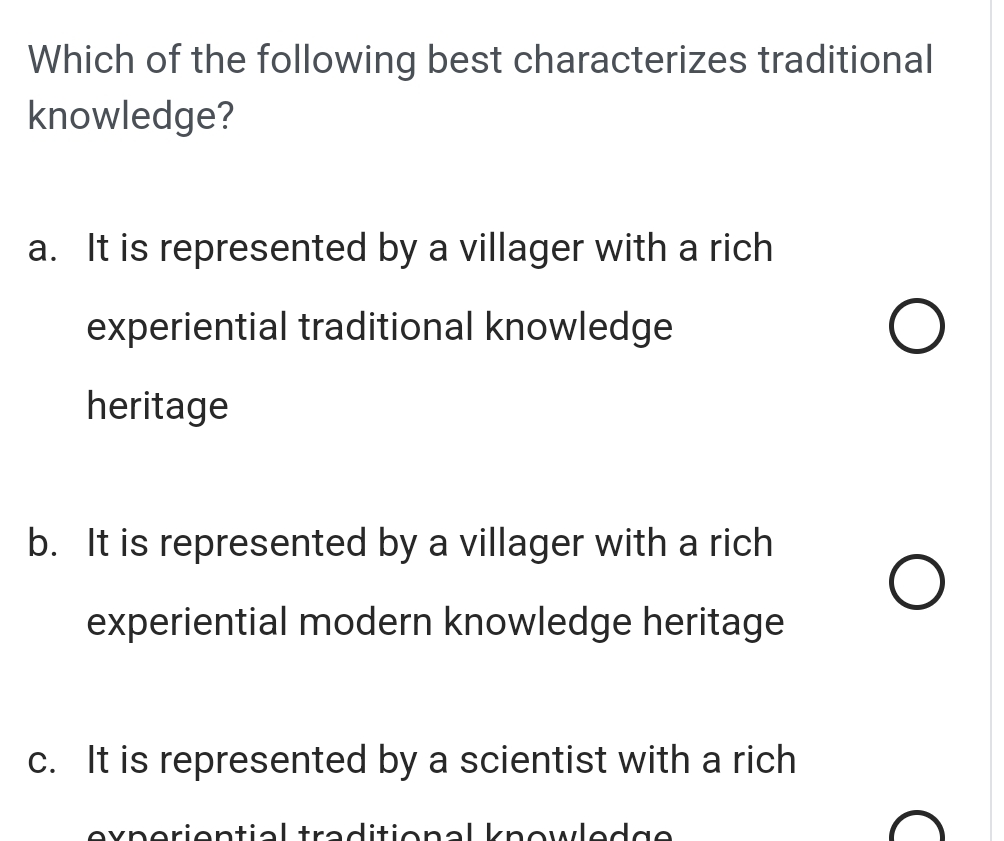 Solved Which of the following best characterizes traditional | Chegg.com