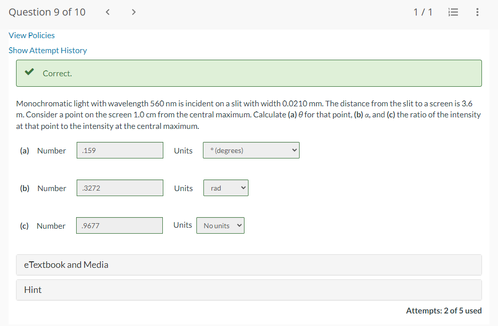 Solved View PoliciesShow Attempt | Chegg.com