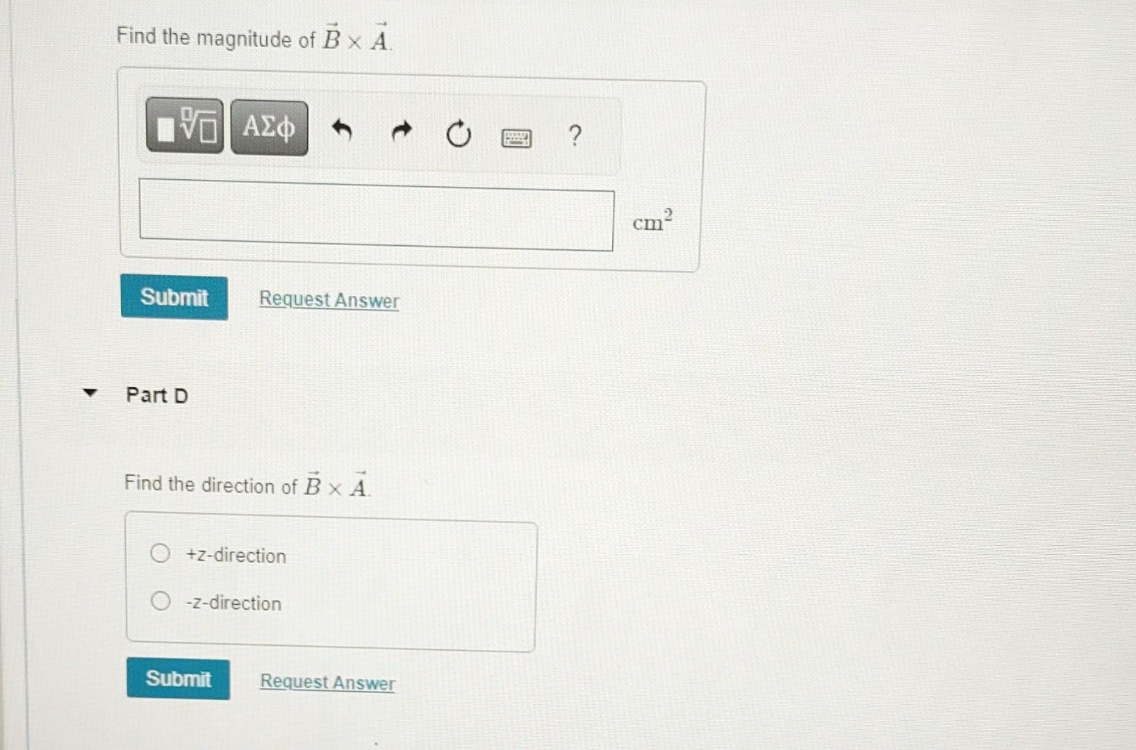 Solved For the two vectors in the figure (Figure 1), find | Chegg.com