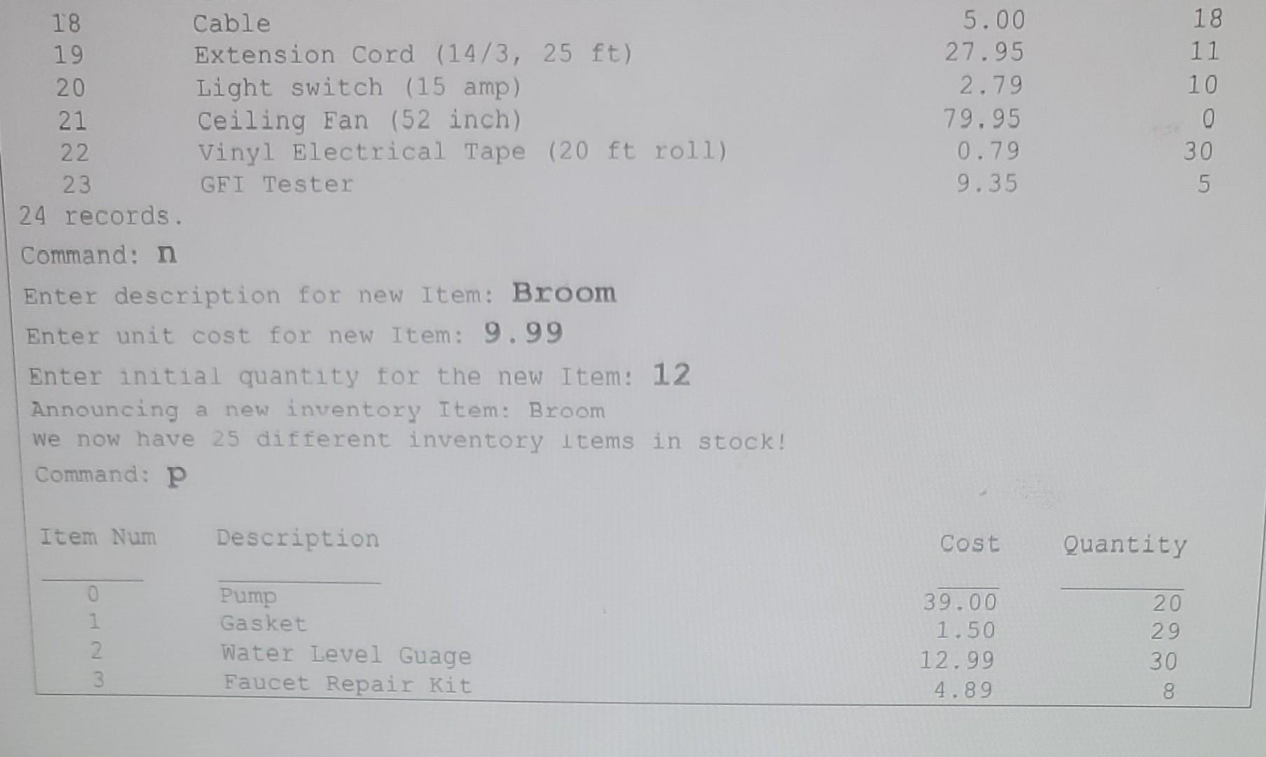 Inventory Application Program This project involves | Chegg.com