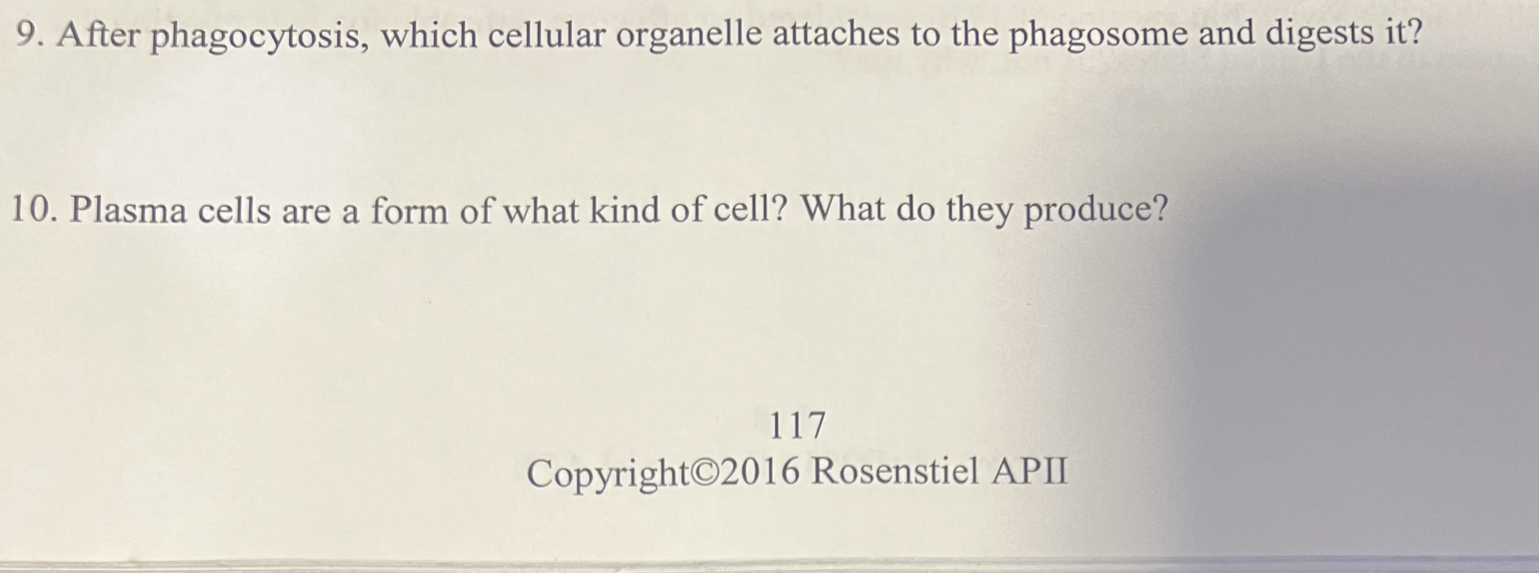 Solved After phagocytosis, which cellular organelle attaches | Chegg.com