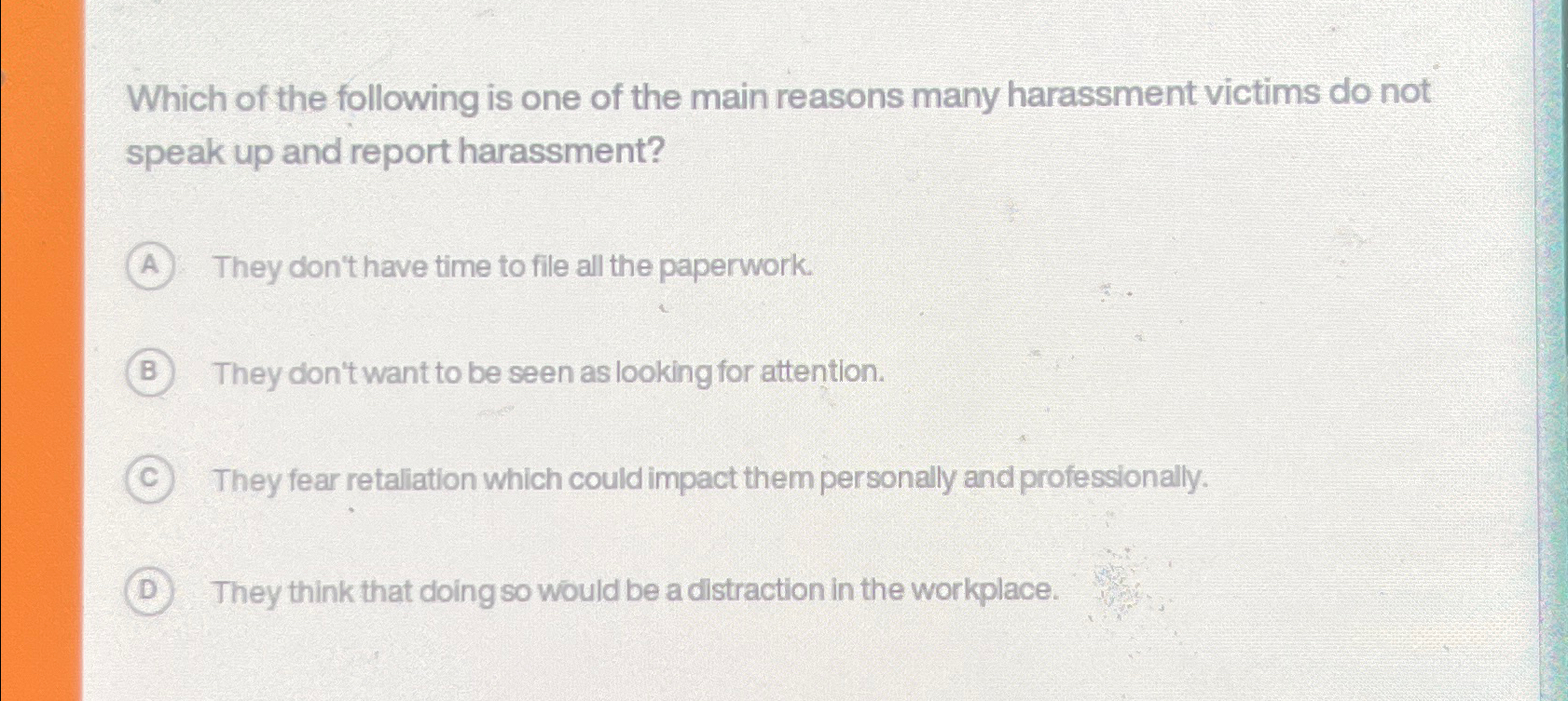 Solved Which of the following is one of the main reasons | Chegg.com
