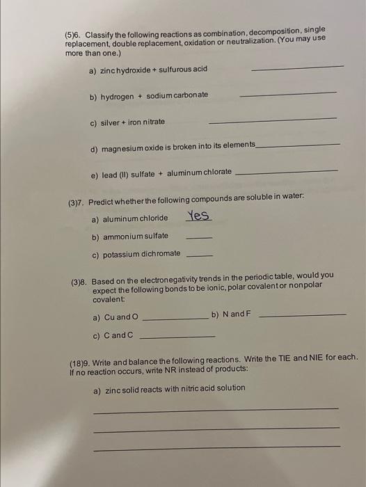 Solved c) NF3 OF: ii) Tetrahedral 191) Trigonal Pyramid iv) | Chegg.com