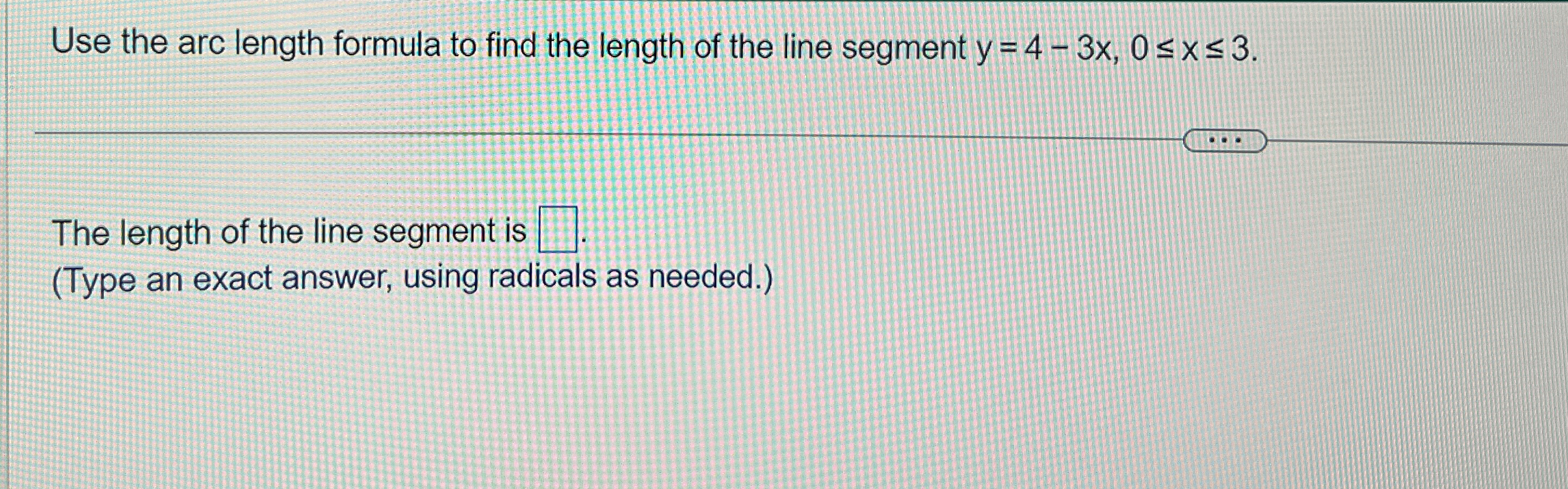 Solved Use the arc length formula to find the length of the | Chegg.com