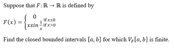 Solved Suppose that F:R→R is ﻿defined | Chegg.com