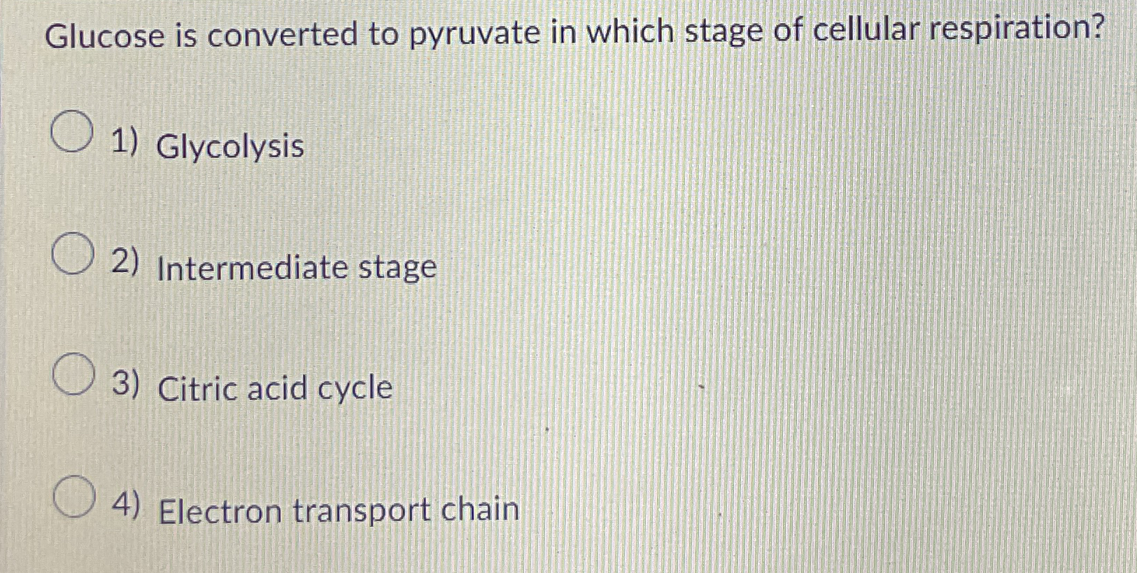 Solved Glucose is converted to pyruvate in which stage of | Chegg.com
