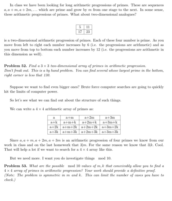 In class we have been looking for long arithmetic | Chegg.com