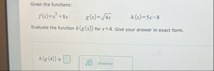 Solved Given the | Chegg.com