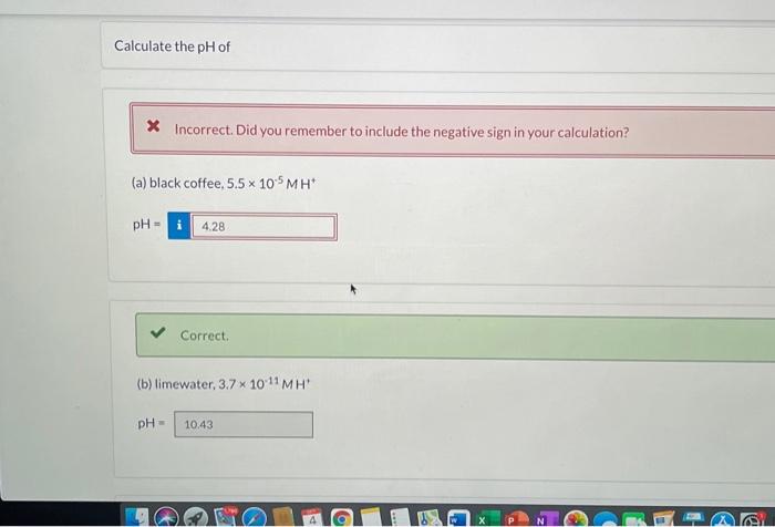 Solved X Incorrect. Did you remember to include the negative | Chegg.com