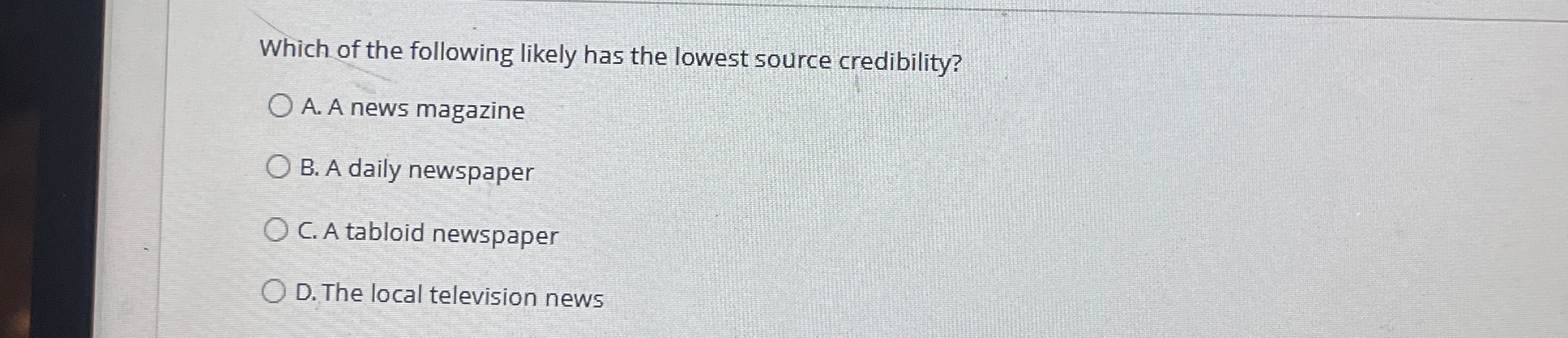 Solved Which of the following likely has the lowest source | Chegg.com