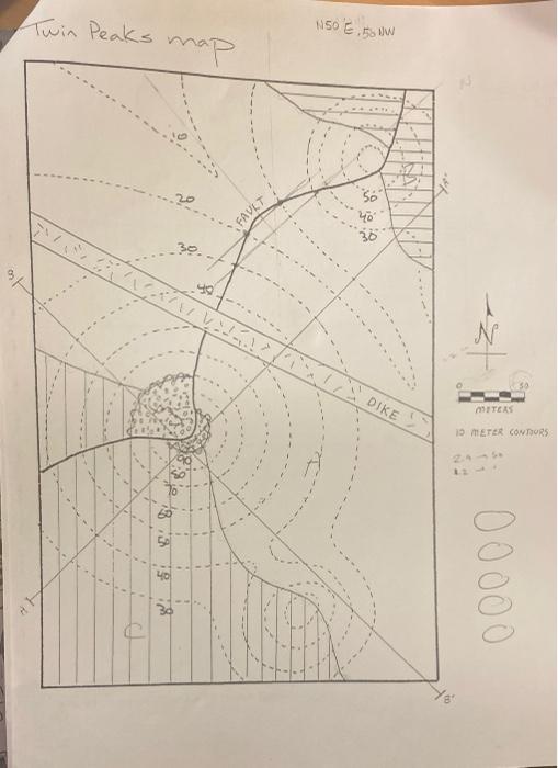 Solved Twin Peaks map (handout) - show all work. (10 pts) | Chegg.com