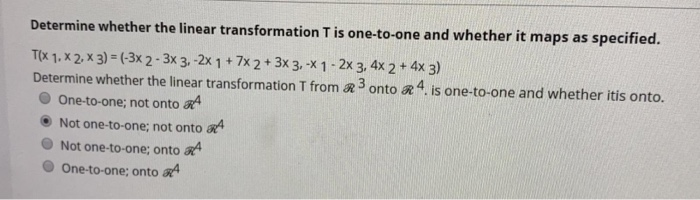 Solved Determine Whether The Linear Transformation Tis