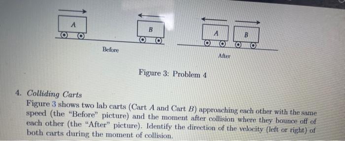Solved Figure 3: Problem 4 4. Colliding Carts Figure 3 shows | Chegg.com