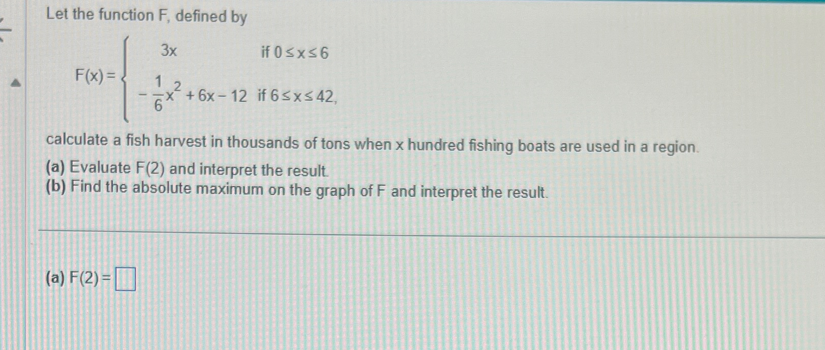 Solved Let the function F, ﻿defined | Chegg.com