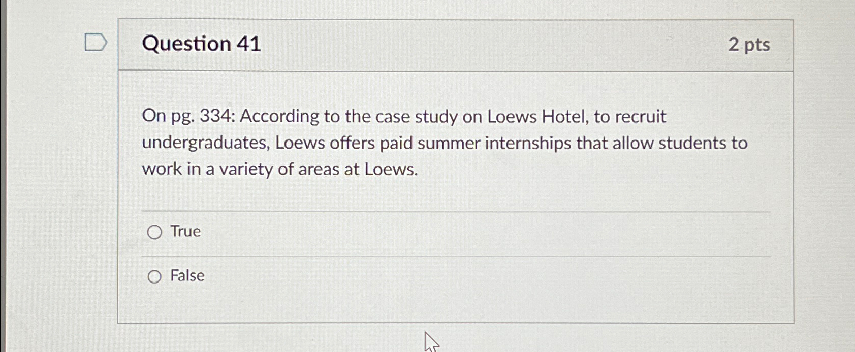 Solved Question 412 ﻿ptsOn pg. 334: According to the case | Chegg.com