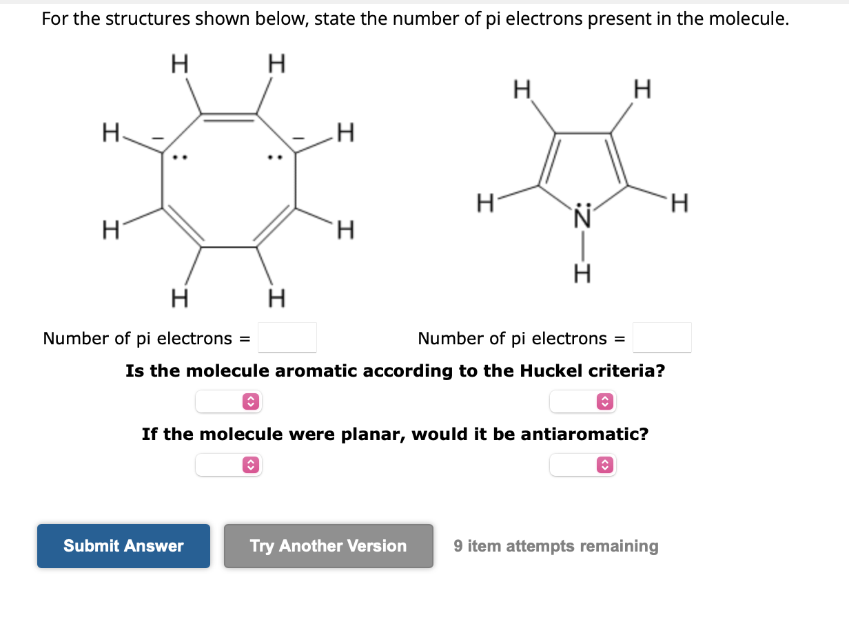 Solved For the structures shown below, state the number of | Chegg.com