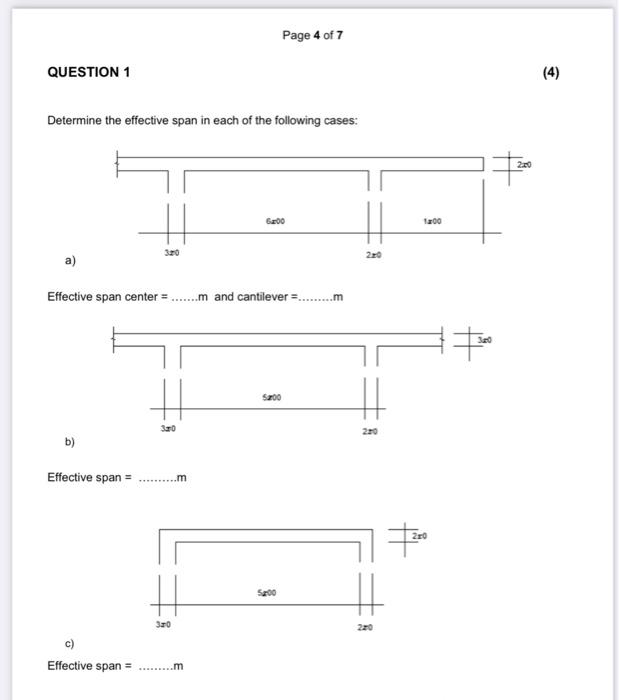 Solved Page 4 of 7 QUESTION 1 (4) Determine the effective | Chegg.com