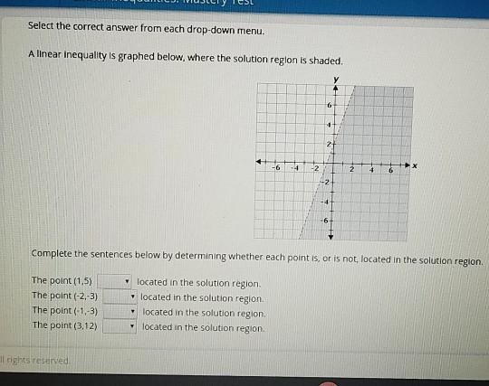 Solved Select the correct answer from each drop-down menu. A | Chegg.com