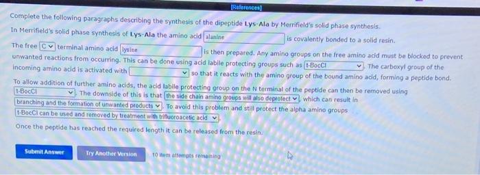 Solved Complete the following paragraphs describing the | Chegg.com