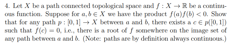 Solved Let x ﻿be a path connected topological space and | Chegg.com