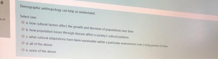 Solved A sudden and dramatic decrease in a human population | Chegg.com