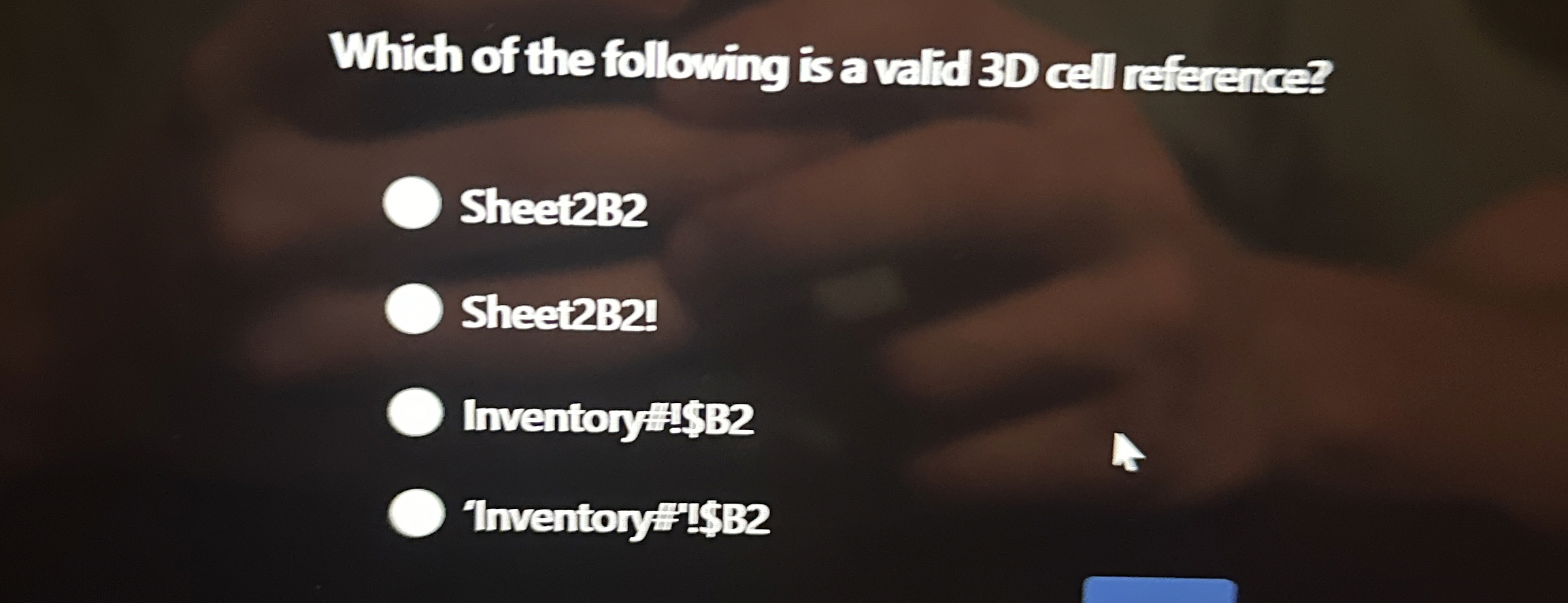 Solved Which of the following is a valid 3D cell | Chegg.com