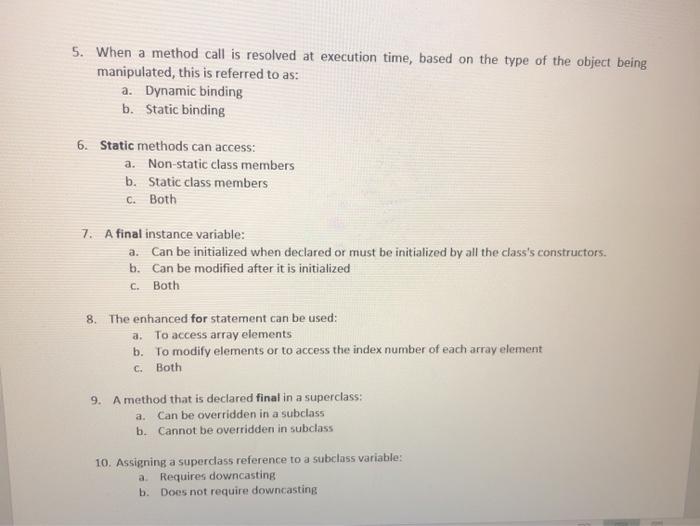 Solved 1. Consider an array of integers anArray = {0, 1, 2, | Chegg.com