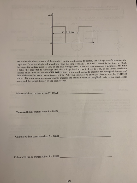 Solved EXPERIMENT 208 CAPACITORS AND INDUCTORS LAB | Chegg.com
