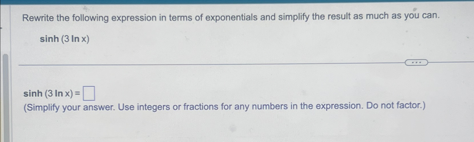 Solved Rewrite the following expression in terms of | Chegg.com