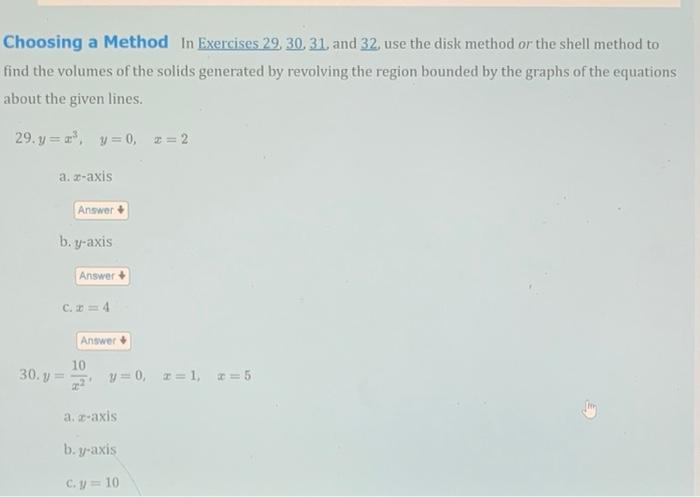 Solved Choosing a Method In Exercises 29.30.31, and 32 use | Chegg.com Solved Choosing a Method In Exercises 29.30.31, and 32 use | Chegg.com