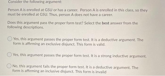 Solved Consider the following argument: The composition is | Chegg.com