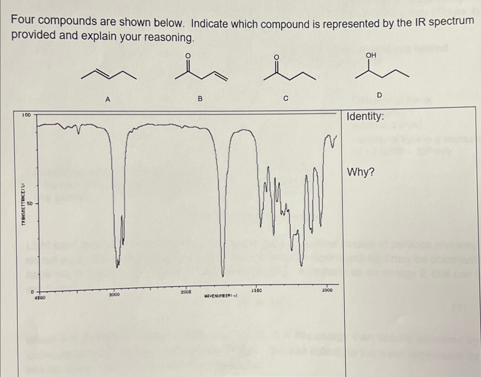 Solved Four compounds are shown below. Indicate which | Chegg.com