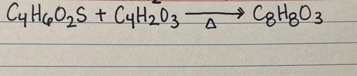 Solved C4H6O2 S+C4H2O3 C8H8O | Chegg.com