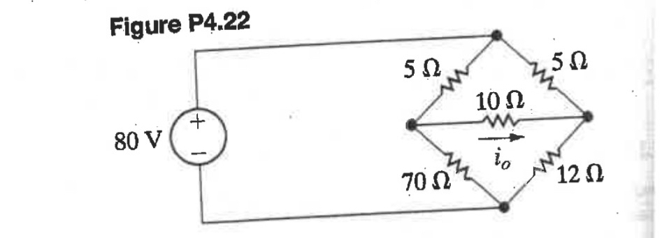 Solved Solve Problem 4.22 ﻿using the mesh-current | Chegg.com