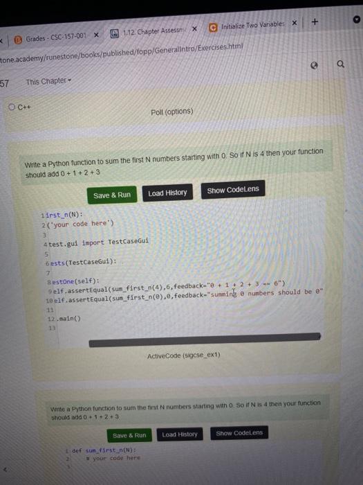 Solved + C Initialize Two Variables X 1.12. Chapter Assessm | Chegg.com Solved + C Initialize Two Variables X 1.12. Chapter Assessm | Chegg.com