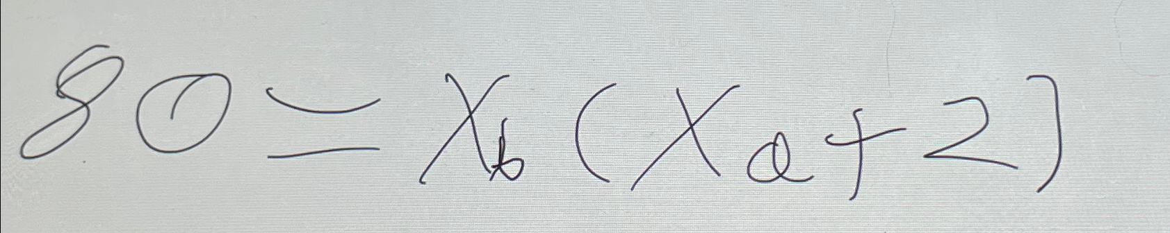 Solved 80=x(Y+2) ﻿solve for y | Chegg.com