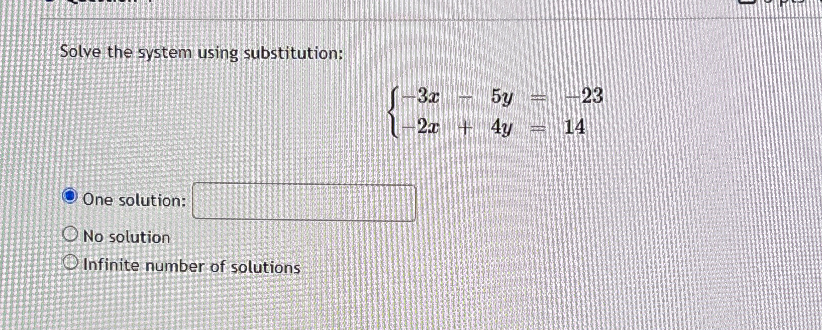 Solved Solve the system using | Chegg.com