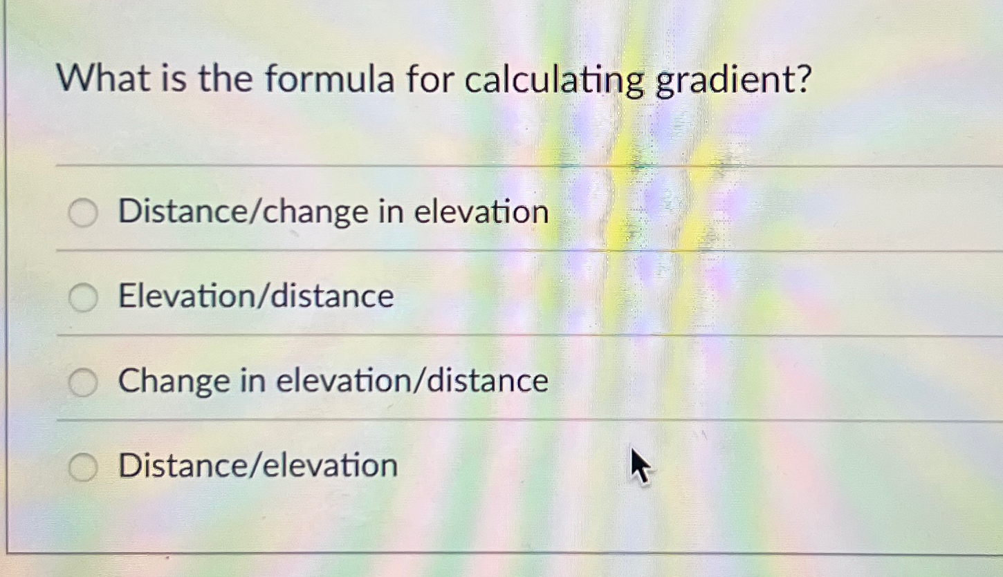 Solved What is the formula for calculating | Chegg.com