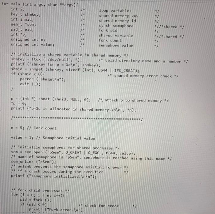 Solved Initialize A Shared Variable In Shared Memory 2777
