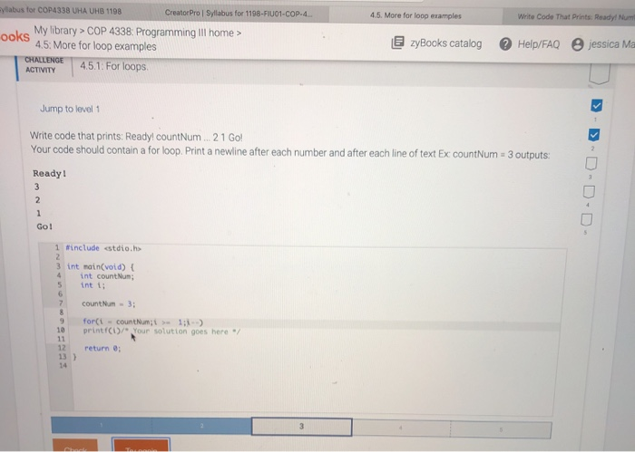 Solved 45 More For Loop Examples Write Code That Prints 3988