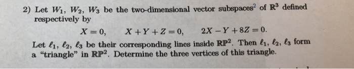 Solved Let RP2 be the real projective plane equipped with | Chegg.com