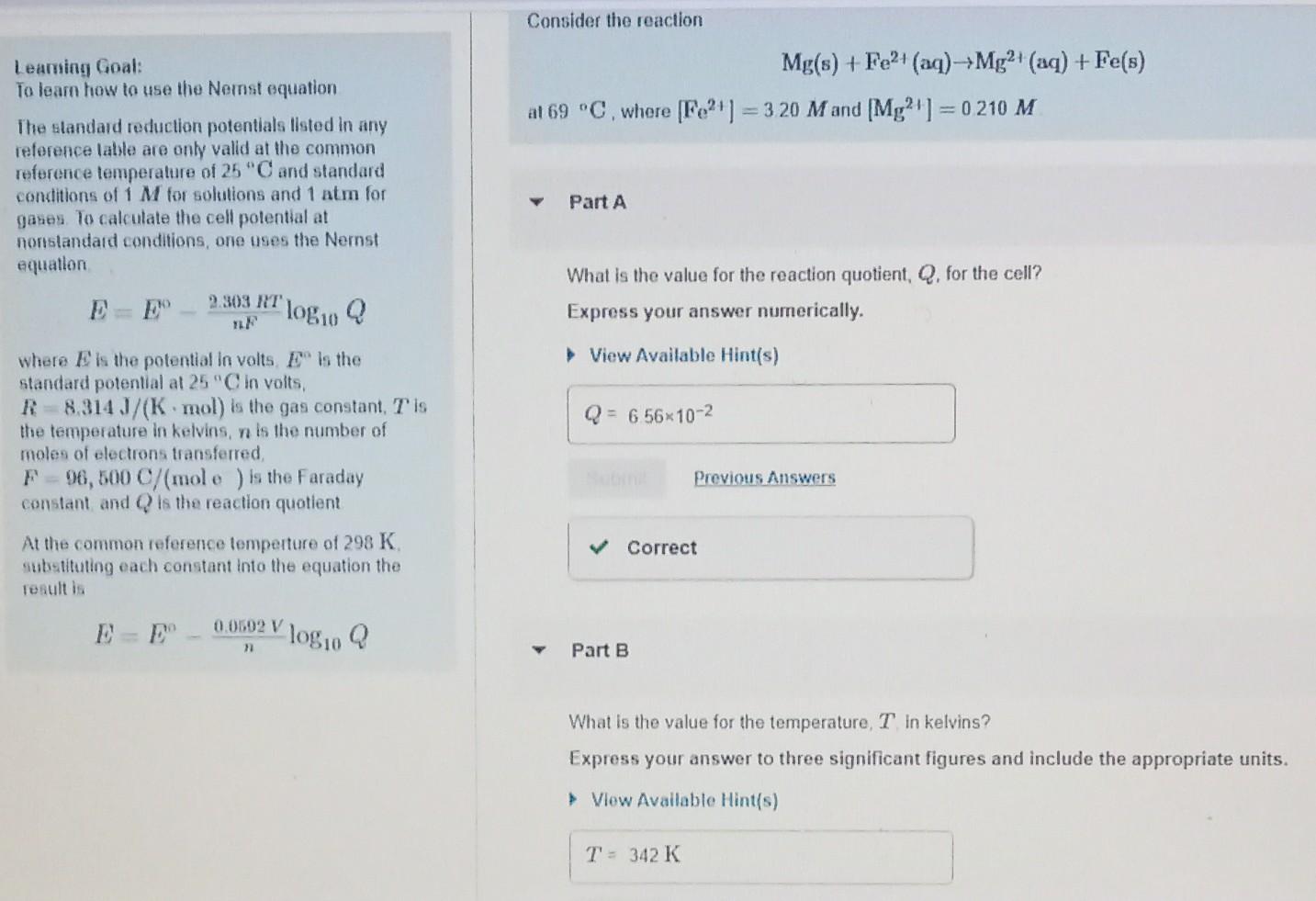 Solved Consider the reaction Leaming Goal: To learn how to | Chegg.com