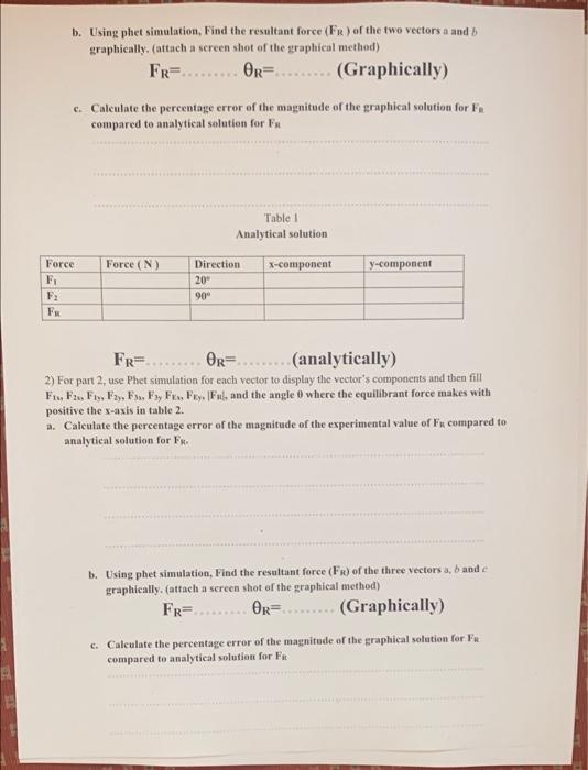 Solved Vector Addition Using PHET Simulation Name : This | Chegg.com