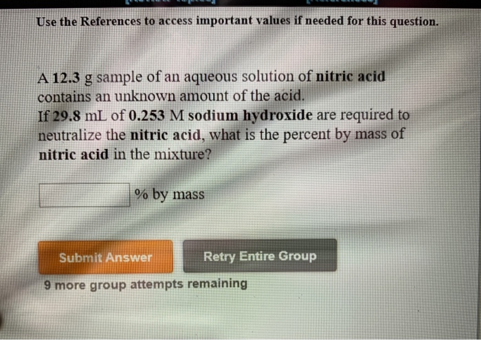 Solved Use the References to access important values if | Chegg.com