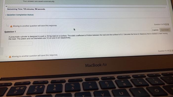 Solved Your answers are saved automatically Remaining Time: | Chegg.com