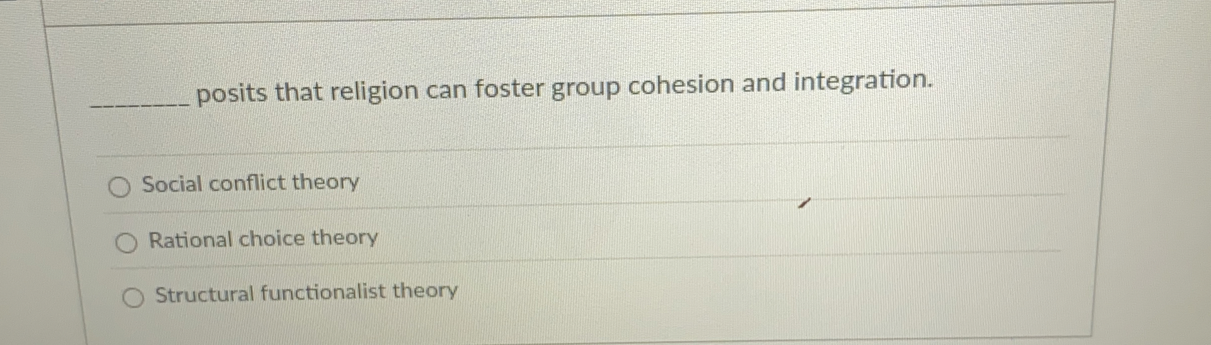 High Quality SOLUTION posits that religion can foster group cohesion ...