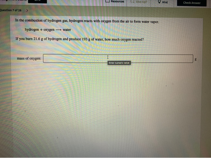 Solved Resources LX Give Up? Hint Check Answer Question 7 of | Chegg.com